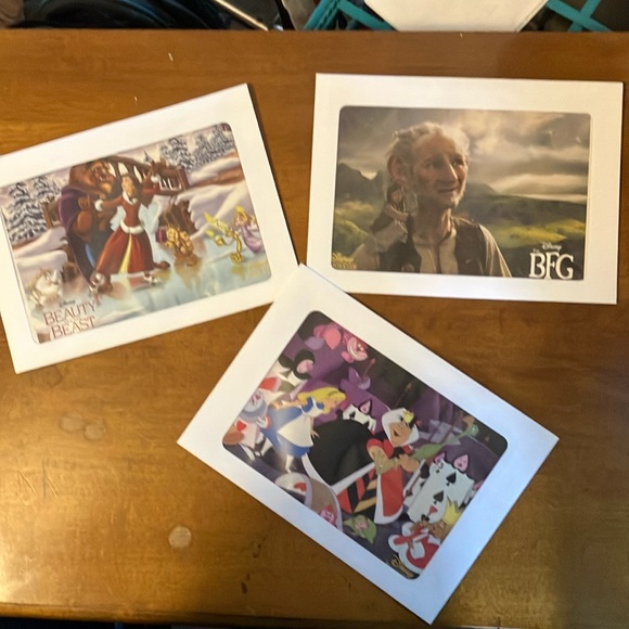 Disney | Art | Disney Lithograph Set Of 3 Alice In Wonderland Bfg ...